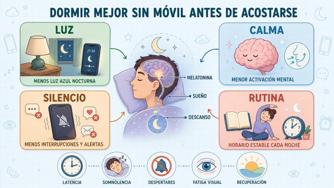 Apagar el móvil una hora antes de dormir no es solo una manía: ayuda a ...